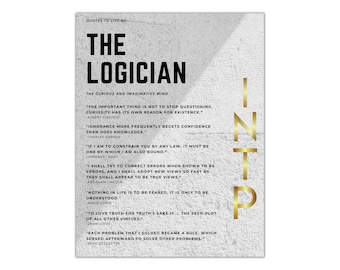 ENTP Quotes From Famous Entps MBTI Art Poster - Etsy