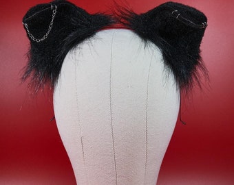 Black Goat or Sheep Ears Kemonomimi Pet Play Furry Headband Cosplay - Etsy