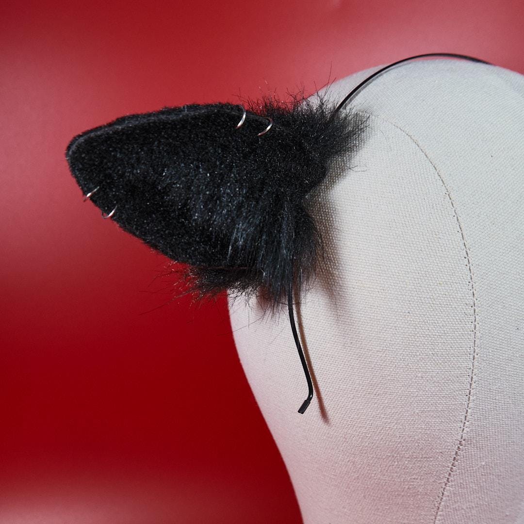 Black Goat or Sheep Ears Kemonomimi Pet Play Furry Headband Cosplay - Etsy
