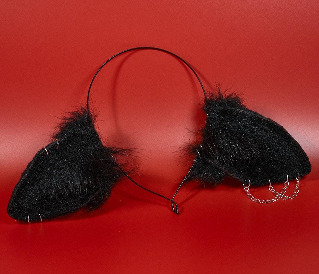 Black Goat or Sheep Ears Kemonomimi Pet Play Furry Headband Cosplay - Etsy