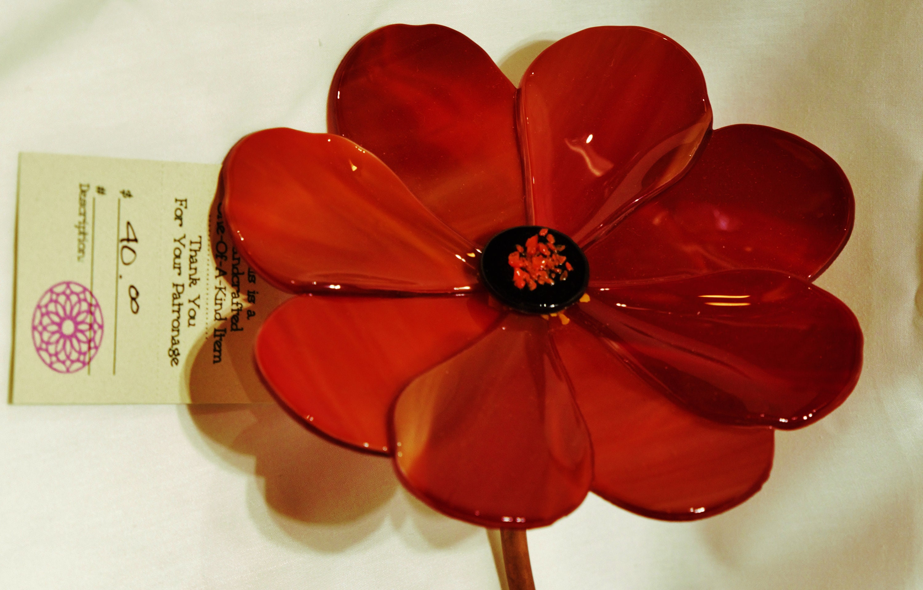 Simple Fused Glass Flowers - Etsy