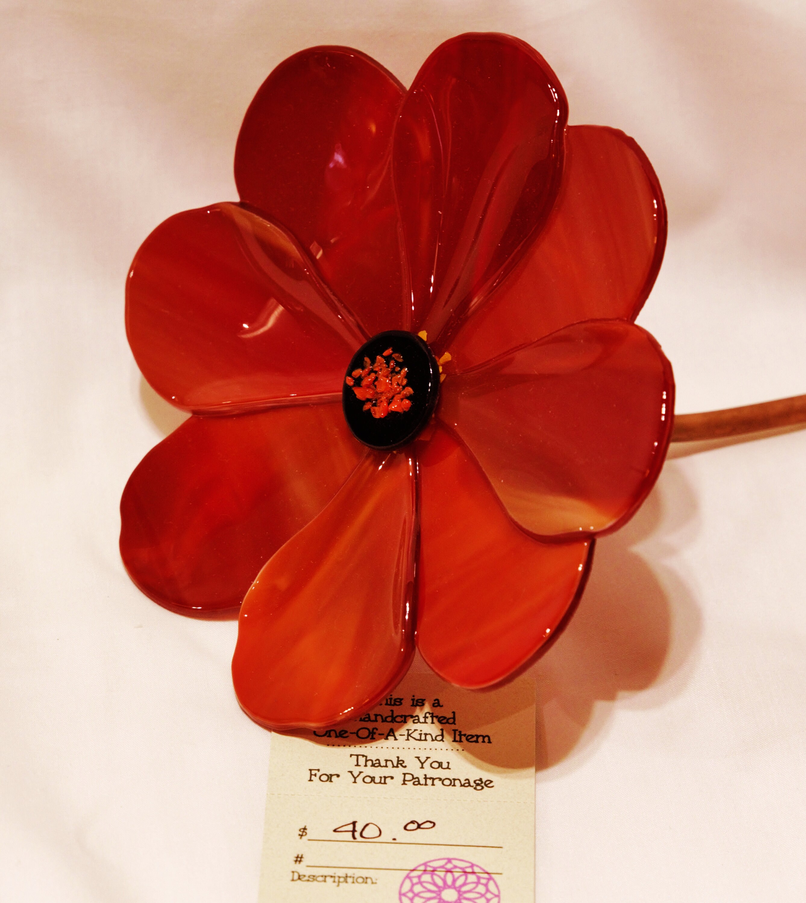 Simple Fused Glass Flowers - Etsy