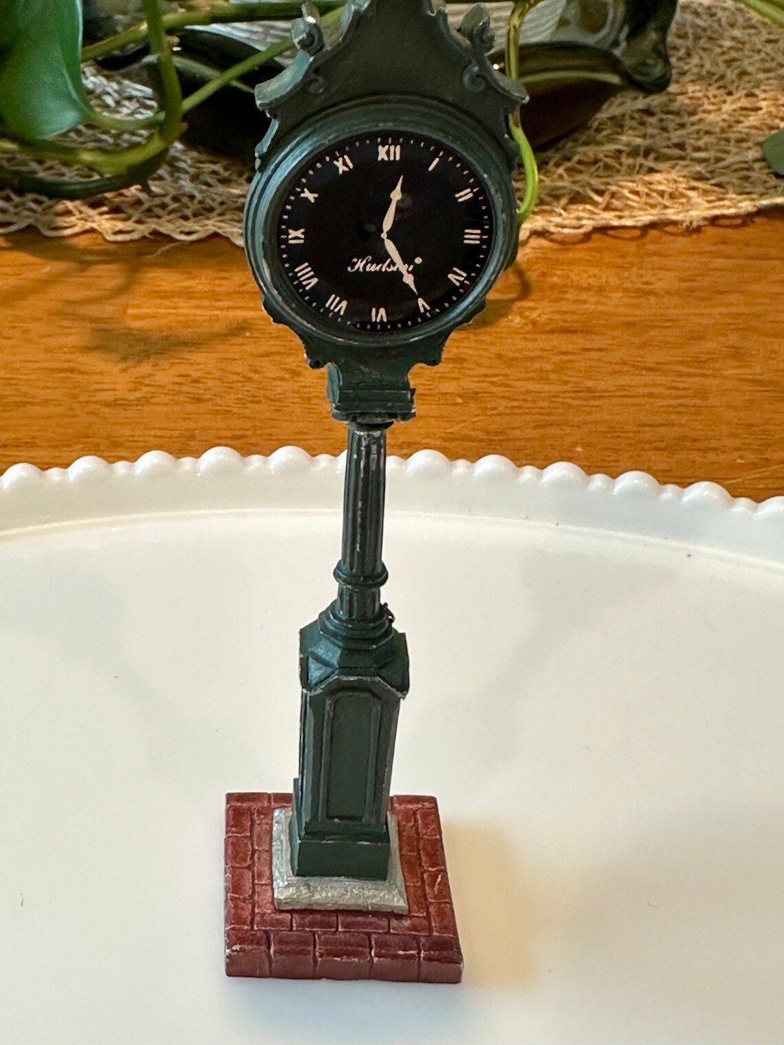 Hudson Pewter Villagers Village Town Clock 5239 - Etsy