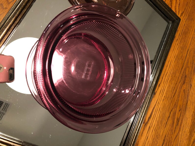 Vintage Corning Ware Visions Cranberry 24oz Round Casserole - Etsy