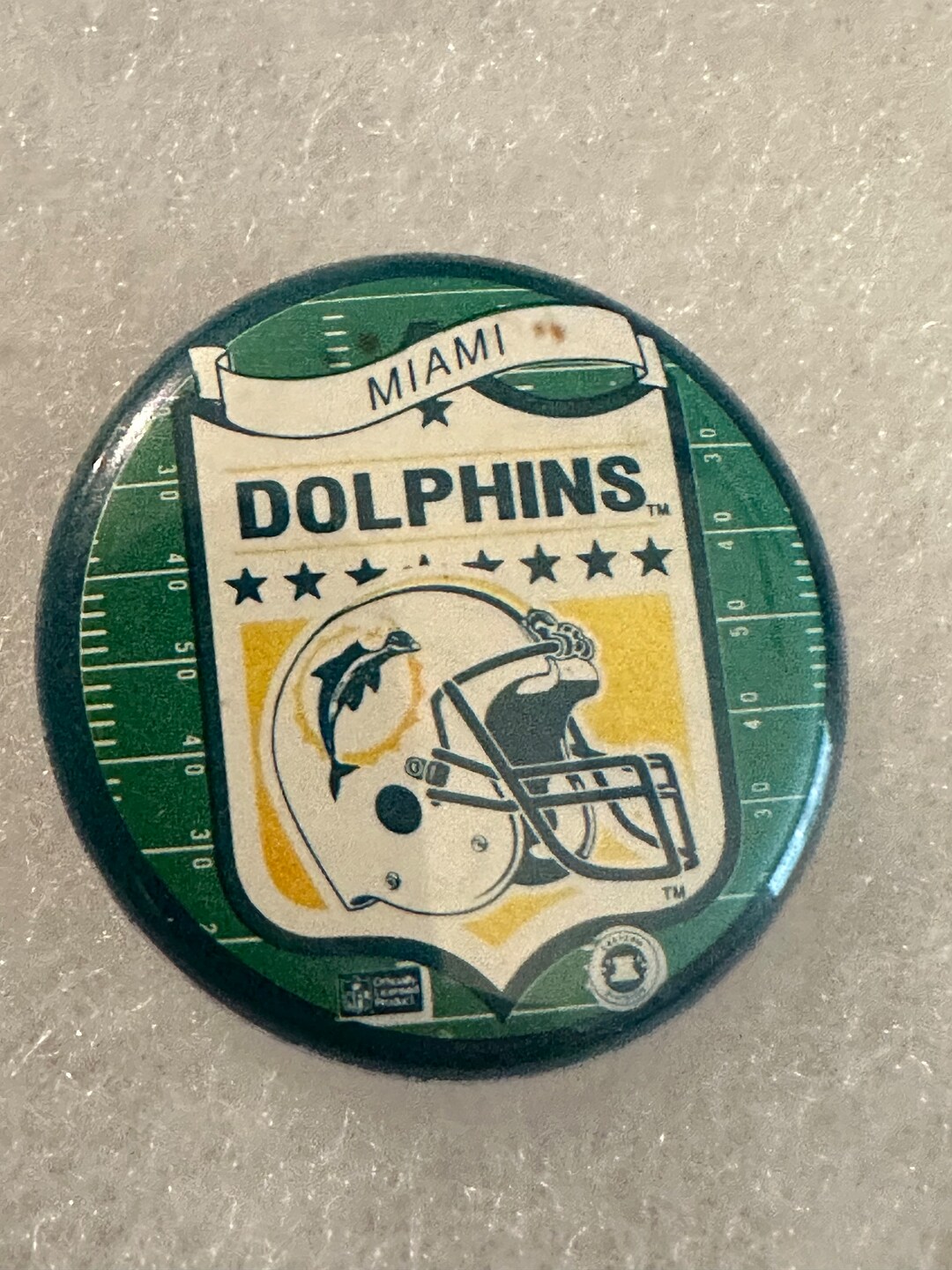 Vintage Miami Dolphins Button - Etsy