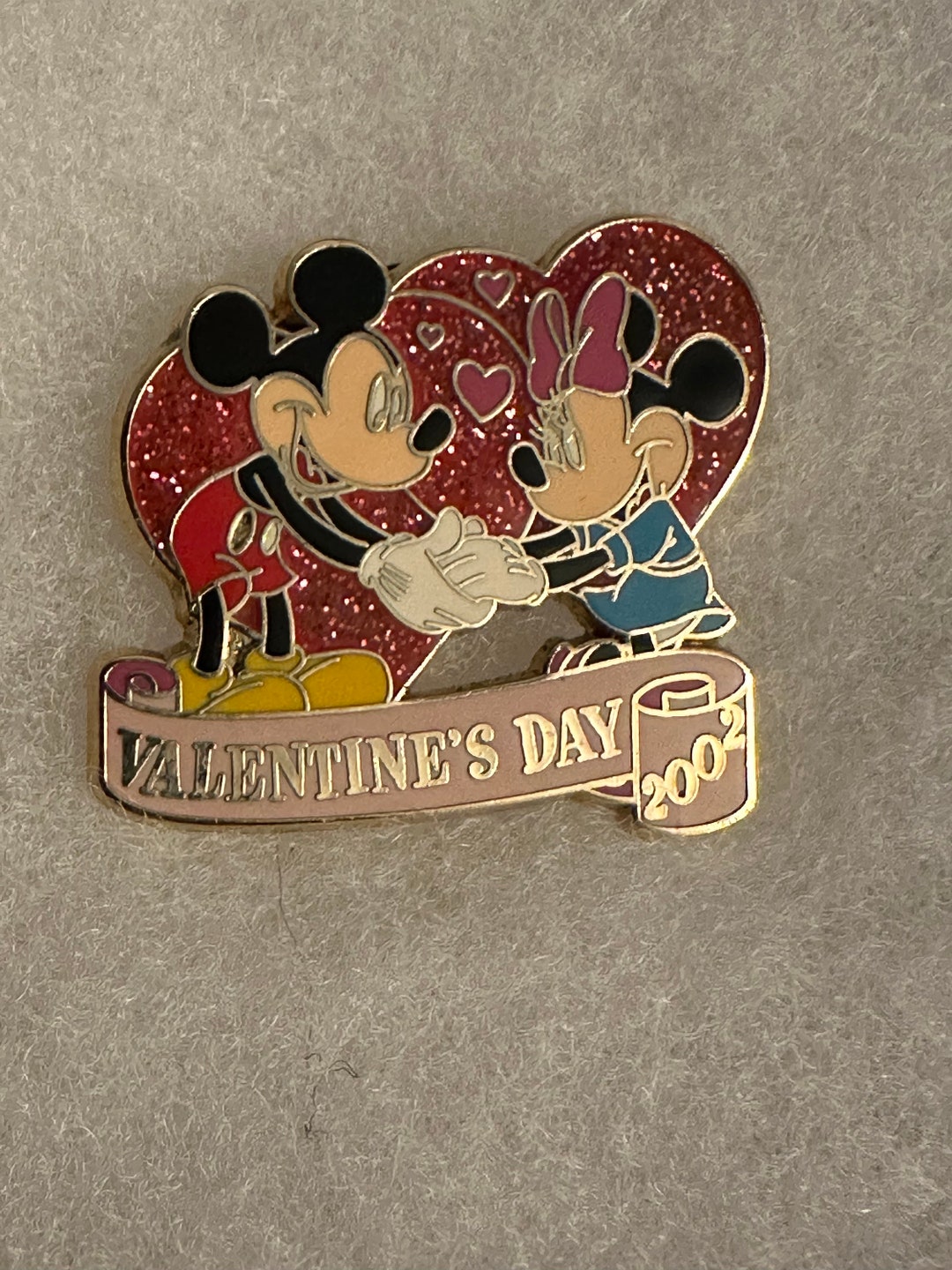 Disney 2002 Valentines Day Mickey Minnie Pin - Etsy