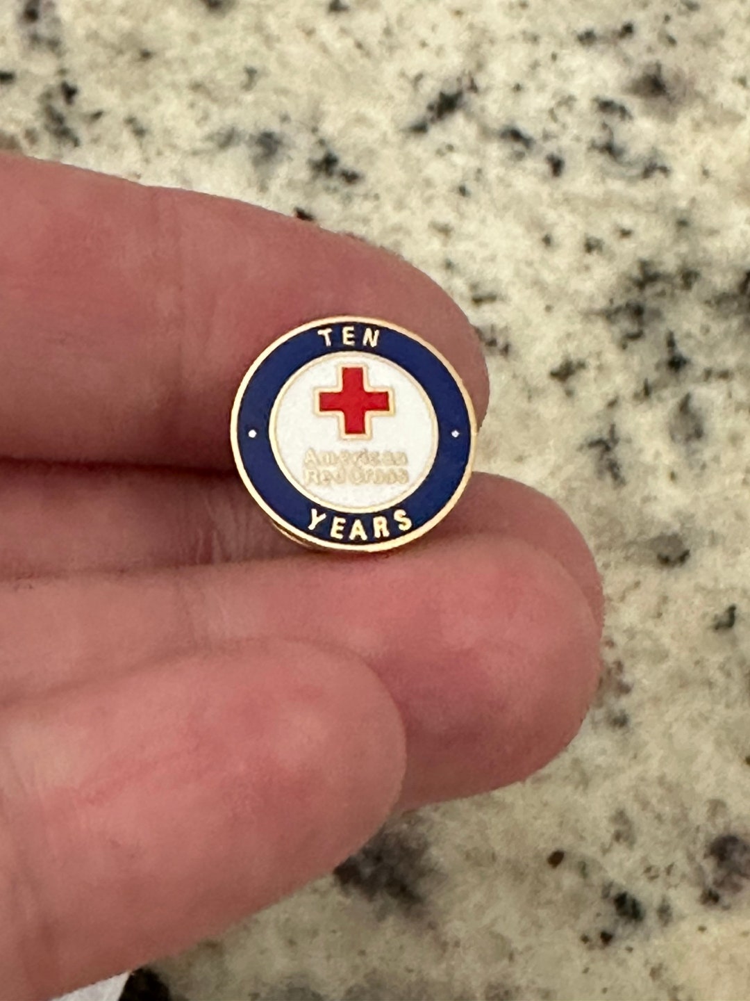 Vintage American Red Cross Collectable Ten Years Lapel Pin/badge - Etsy
