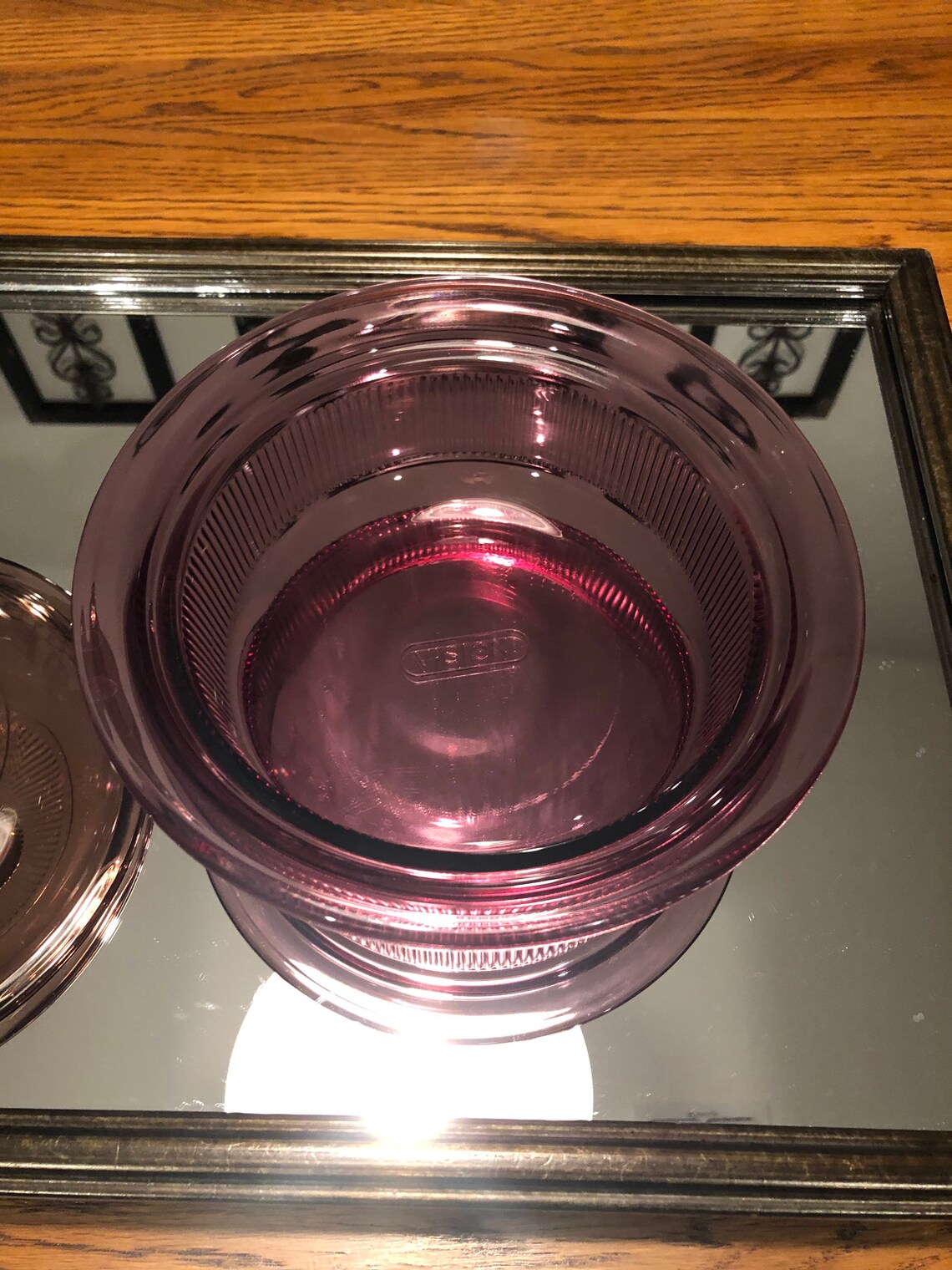 Vintage Corning Ware Visions Cranberry 24oz Round Casserole - Etsy