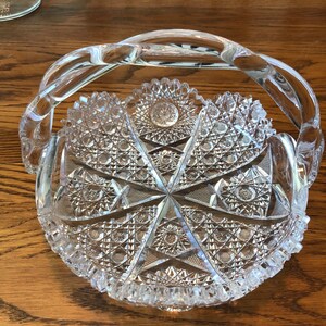 Antique American Brilliant David Walsh Basket - Etsy