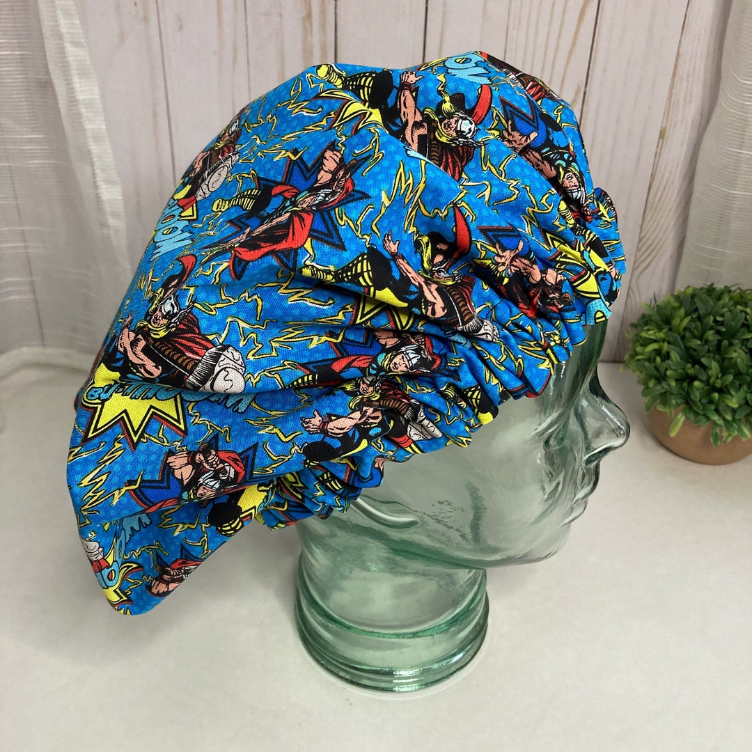 Lord of Thunder Comic Bonnet Satin Adult Bonnet Sleep Satin Bonnet ...