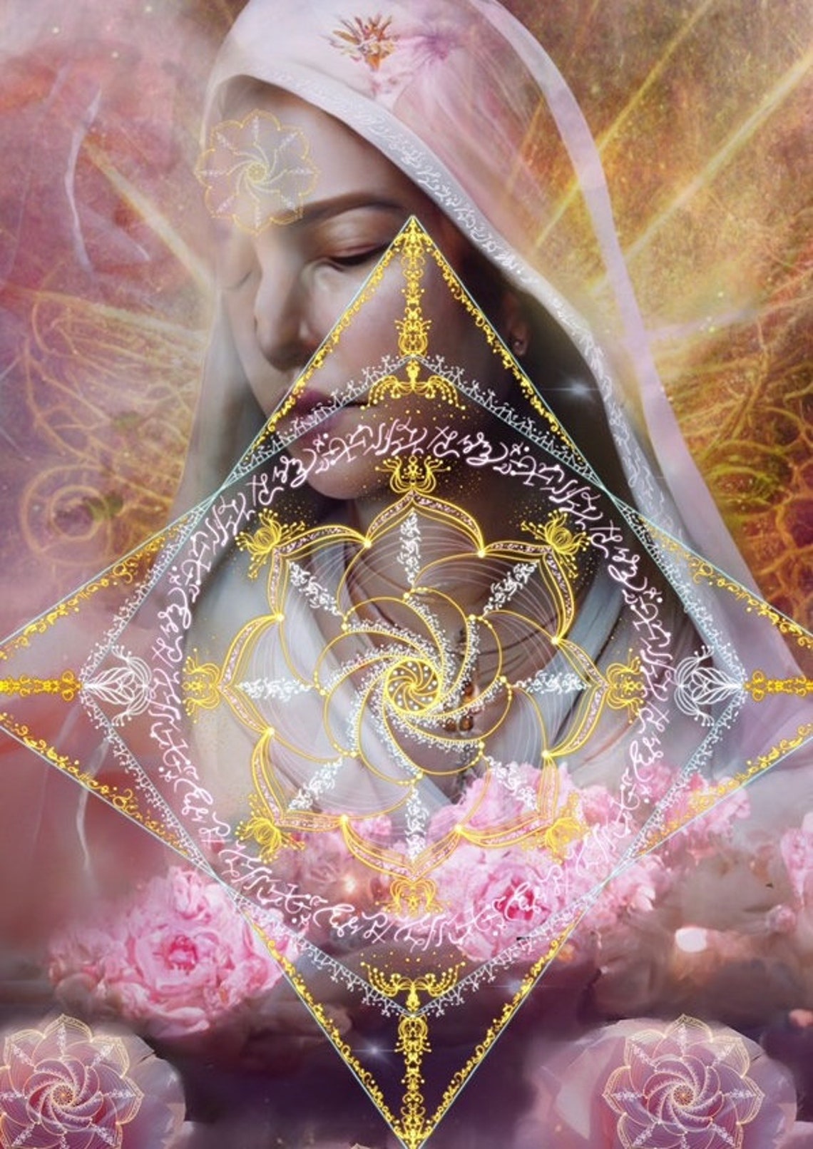 Mother Mary (mother of God ) Cosmic Rose Activation Codes Digital ...