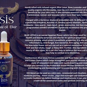 Goddess Blend ISIS herbal Elixir Alchemical Ritual Oil - Etsy