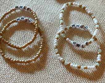 HWLF/ WWJD Smiley Face Bracelets - Etsy