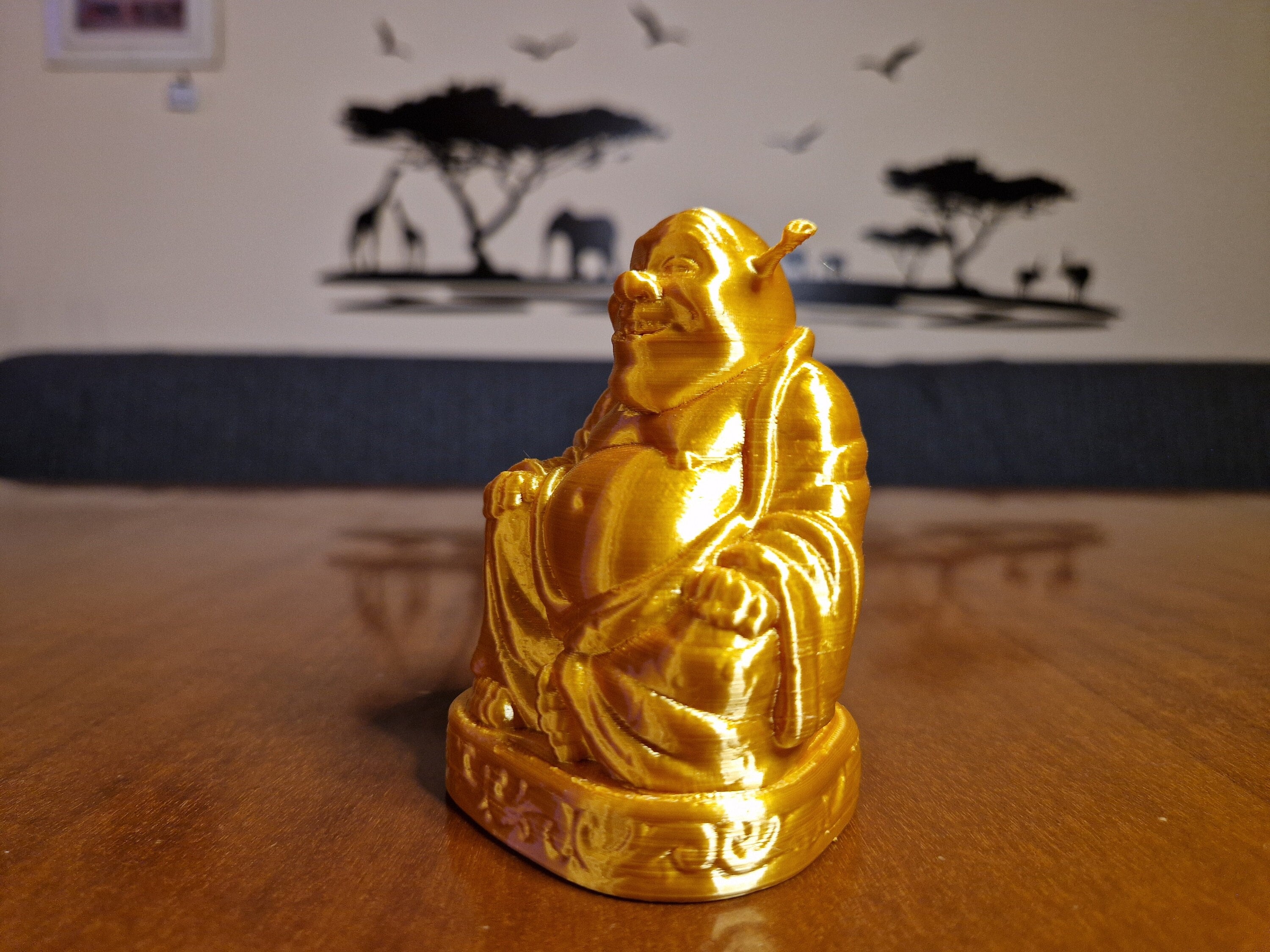 3D Printed Shrek Buddha Statue – Unique PLA Figurine Gift - Etsy