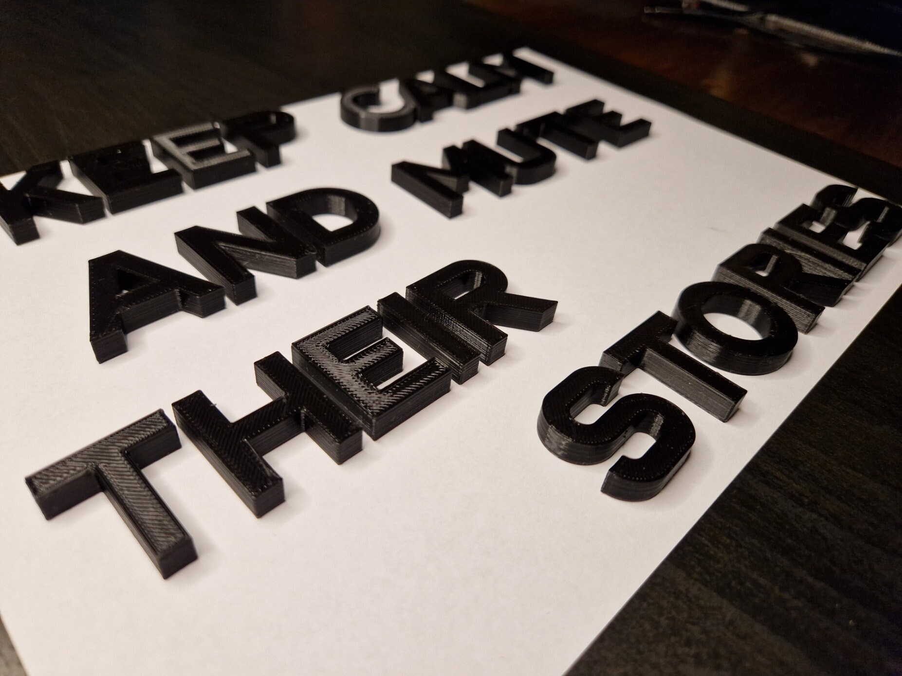 Custom 3D Printed Quotes/words/letters Wall Decor - Etsy