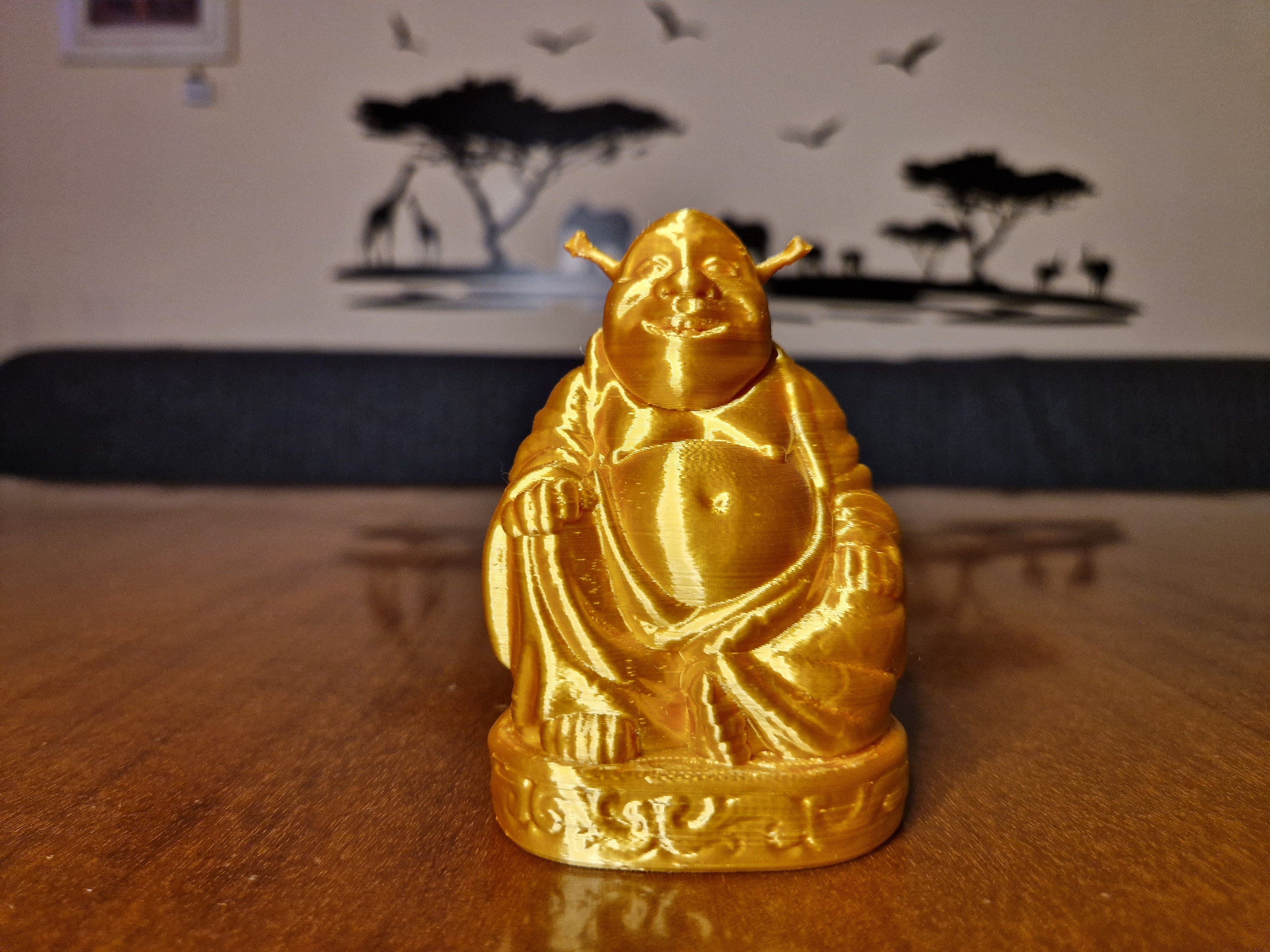 3D Printed Shrek Buddha Statue Model Figurine Decoration Gift - Many ...