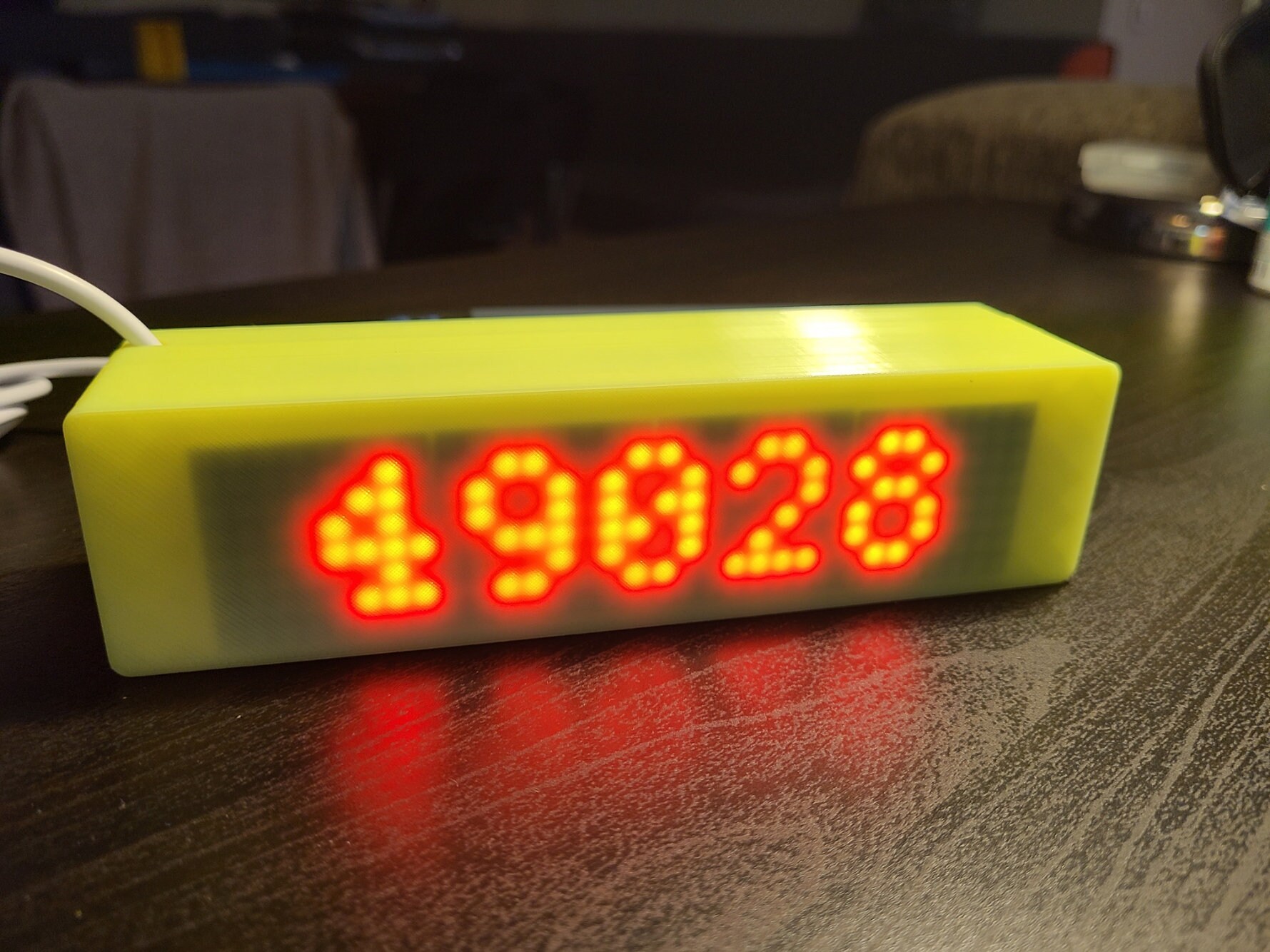 Wood-like Wall Mounted Crypto/stocks Display Clock Bitcoin Ticker Wifi ...