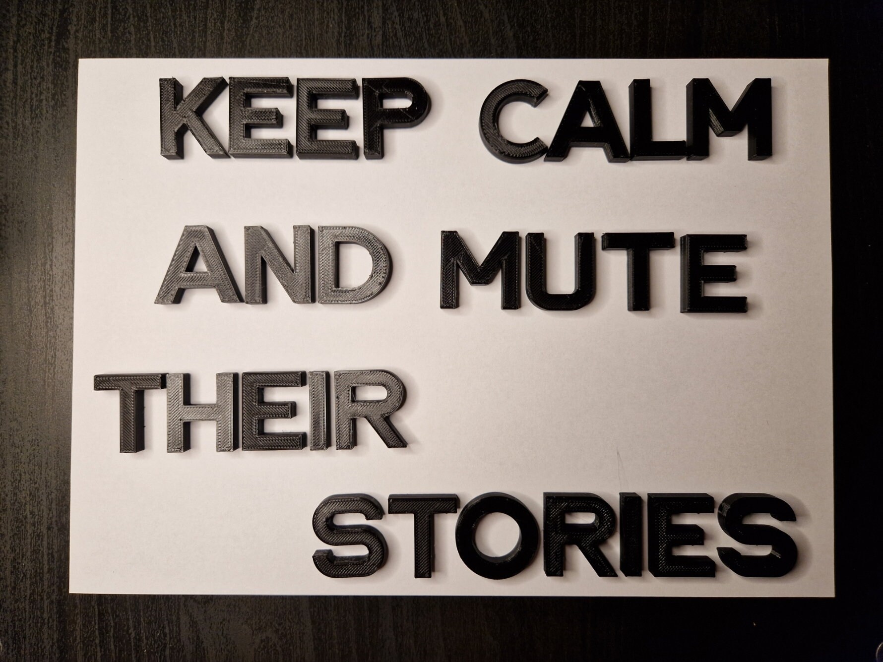 Custom 3D Printed Quotes/words/letters Wall Decor - Etsy