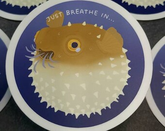 Pufferfish Sticker - Etsy