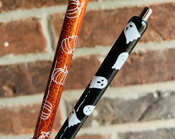 Spooky Glitter Pen Graveyard Pen Halloween Glitter Pen - Etsy