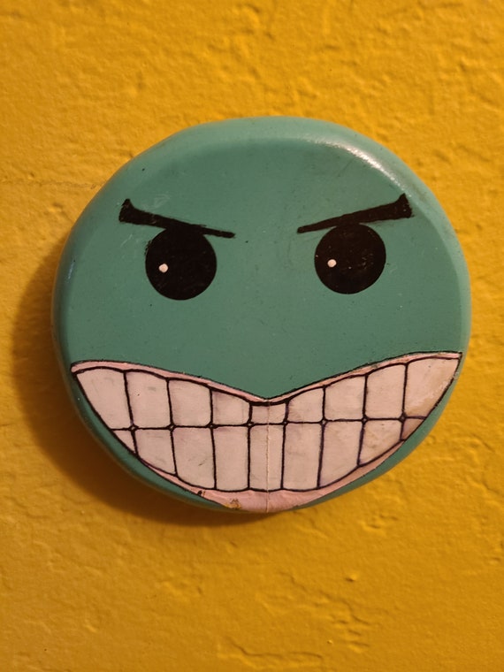 Green Angry Face - Etsy