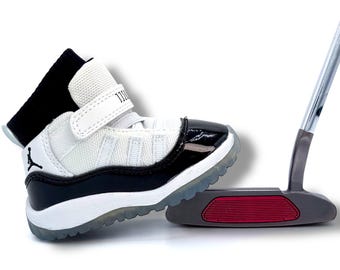 Custom Fire Red Retro Jordan 4 Drip Putter Cover | Red and White Golf ...