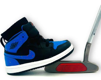 Custom Fire Red Retro Jordan 4 Drip Putter Cover | Red and White Golf ...