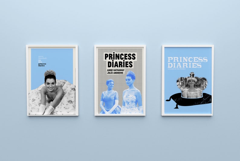1 Princess Diaries french New Wave Poster Digital Download - Etsy