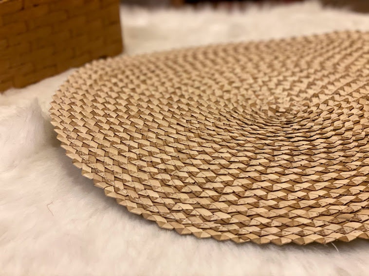 Duotone Buri Placemat, Wall Art, Natural Placemat, Handmade, Filipino ...