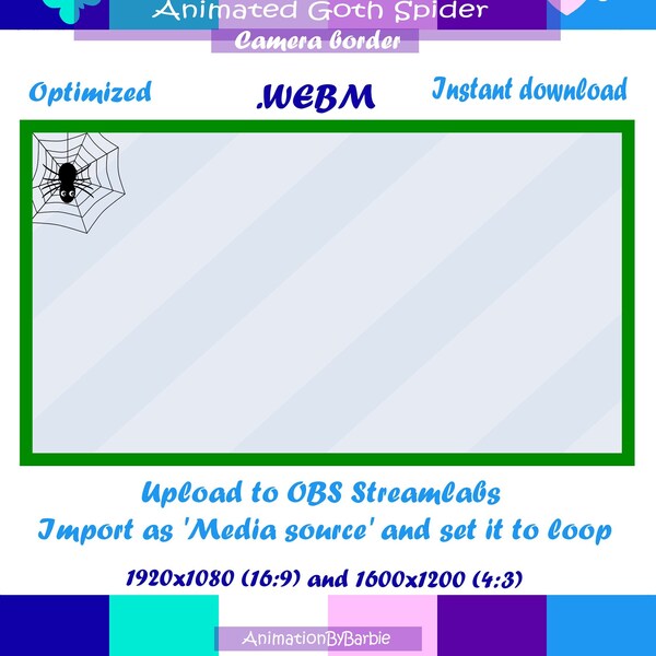 Spider Stream Overlay - Etsy