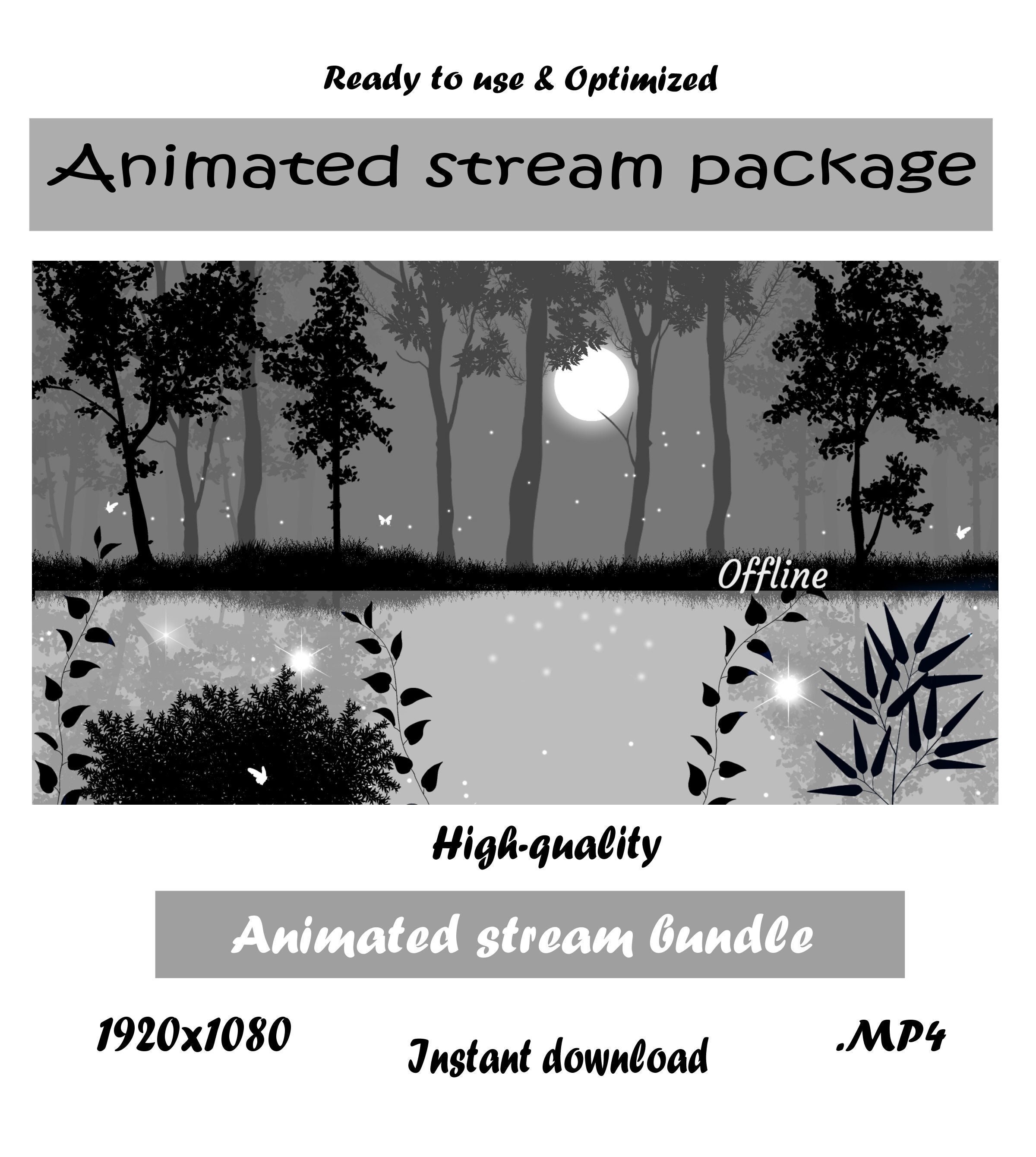 Stream Overlay Package ANIMATED Stream Bundle Stream Package Twitch ...