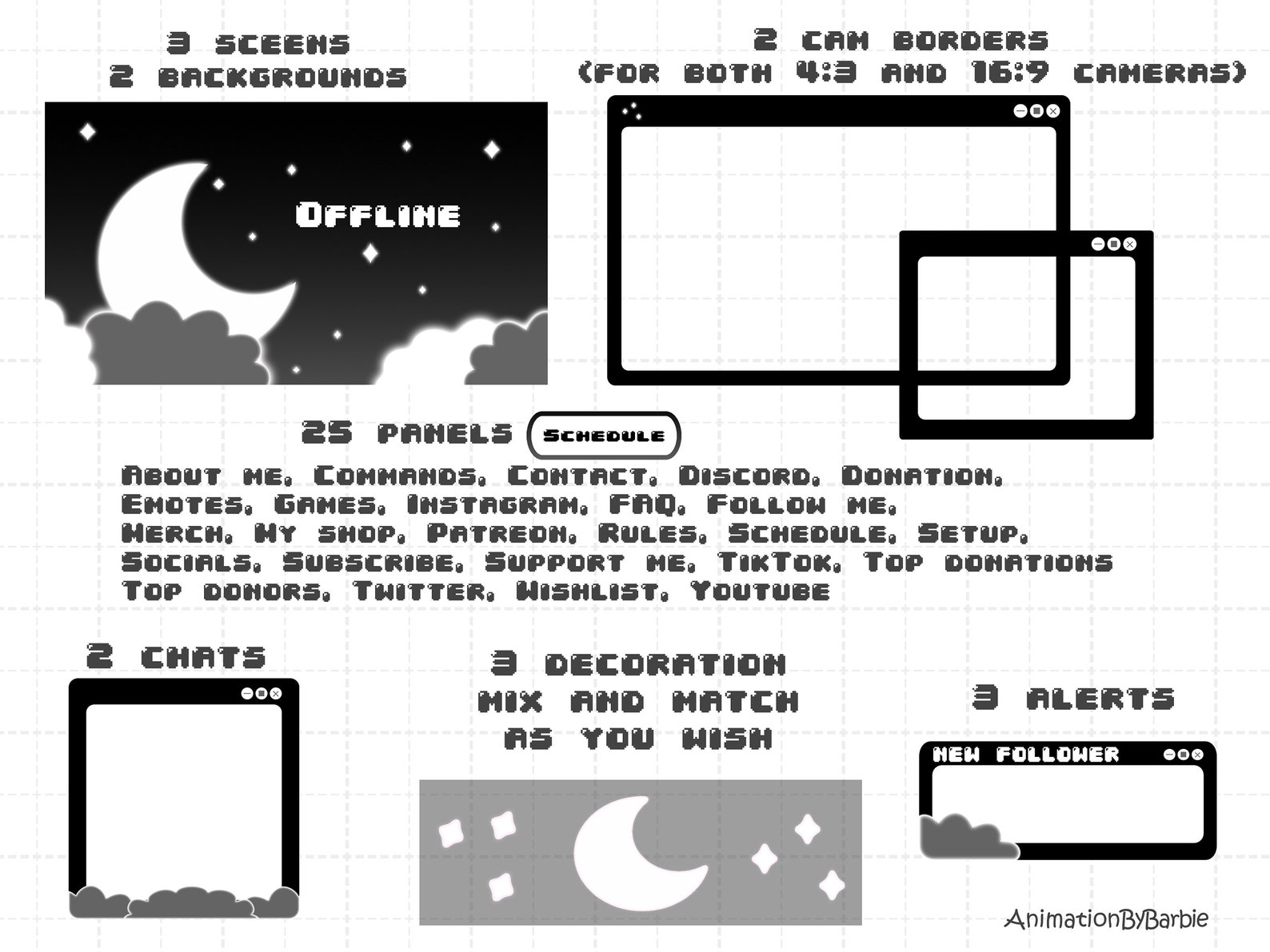 Stream Overlay Package Webcam Overlays Stream Transition | Etsy