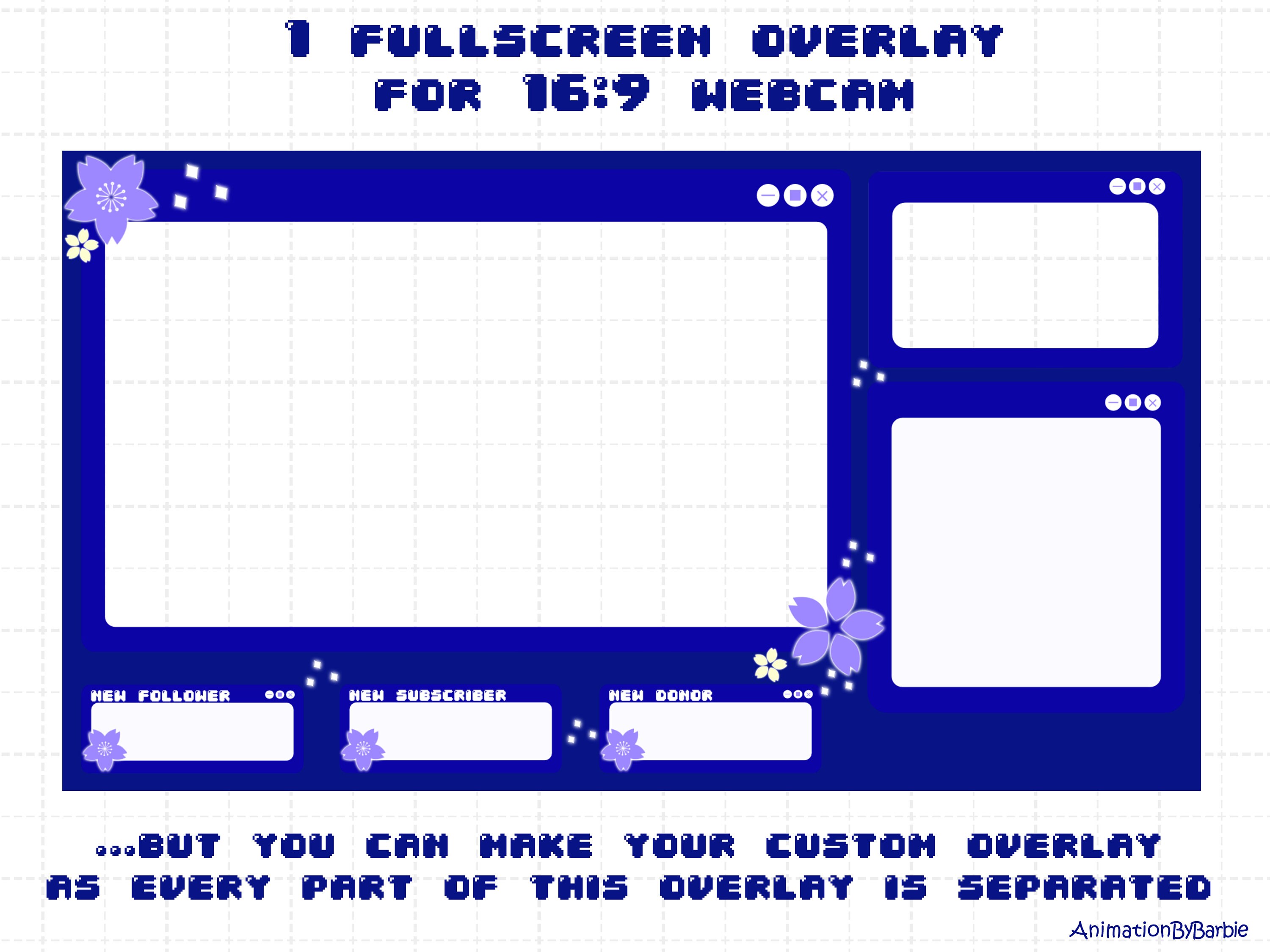 Vtuber Overlay Stream Overlay Package Stream Bundle - Etsy UK
