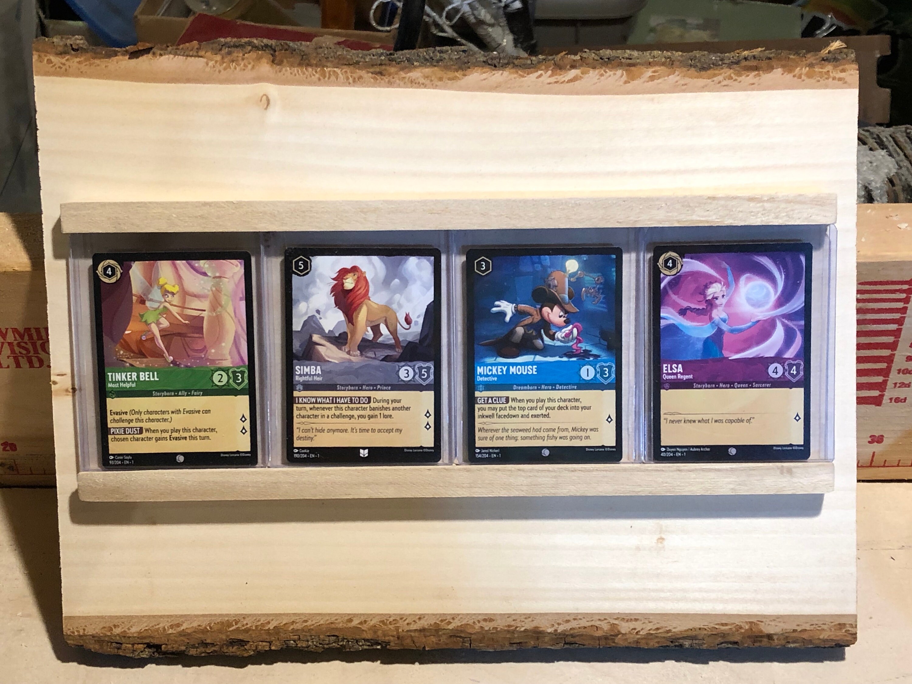 Natural Wood Card Frame - Etsy