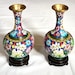 Large Pair of Mid-century Jingfa Cloisonné Vases and Stands - Etsy