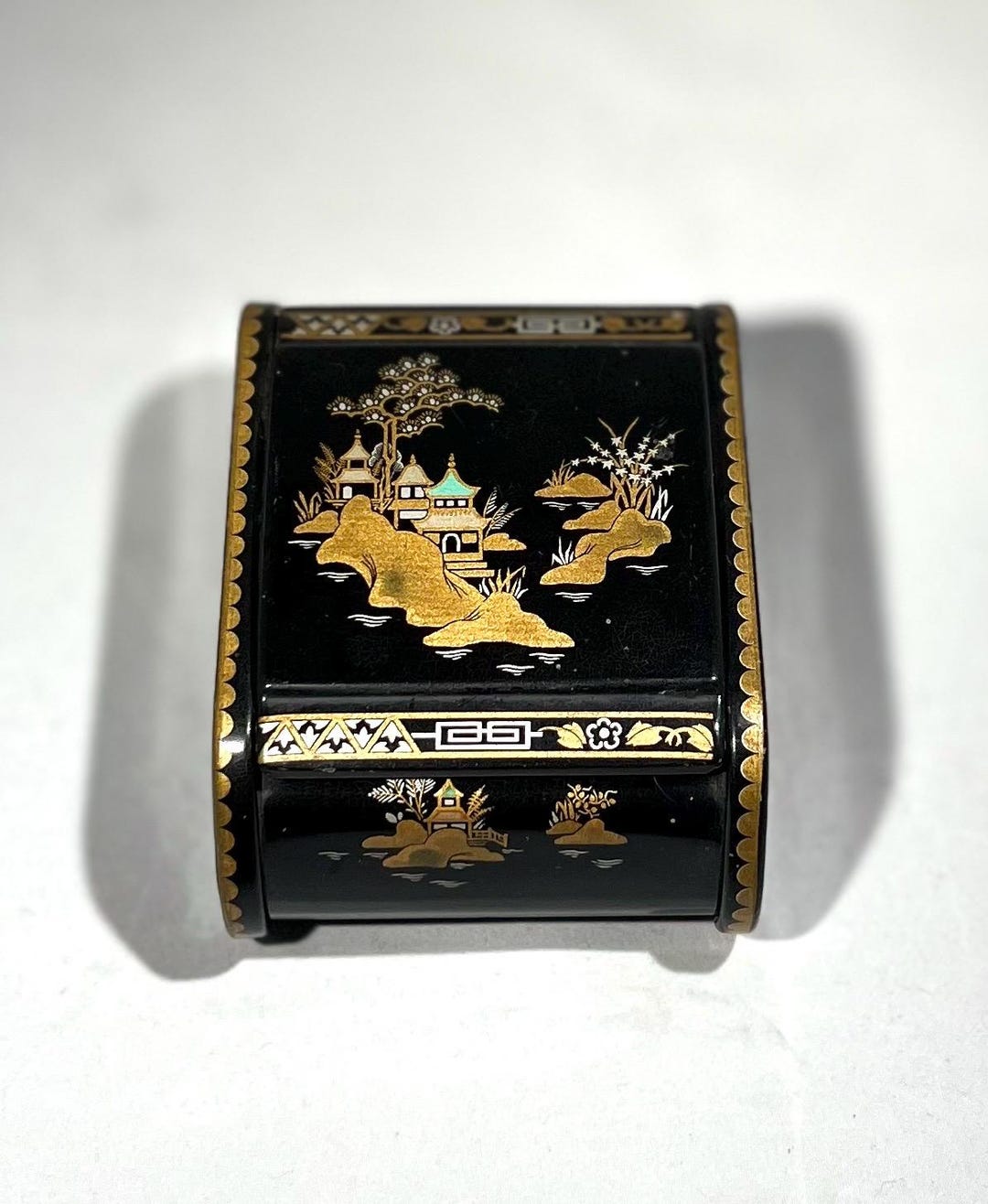 Vintage Japanese Lacquered Box - Etsy