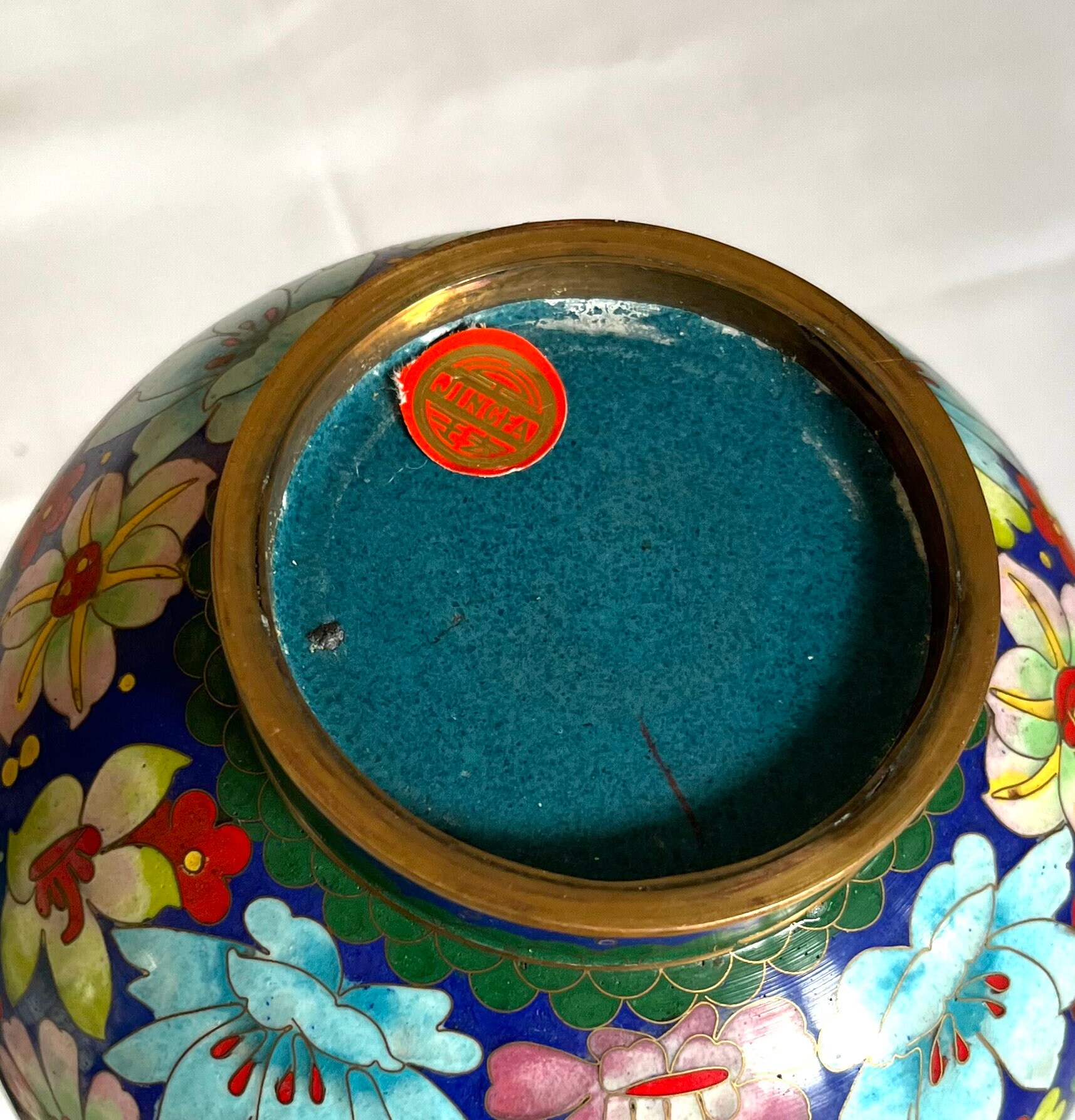 Large Pair of Mid-century Jingfa Cloisonné Vases and Stands - Etsy