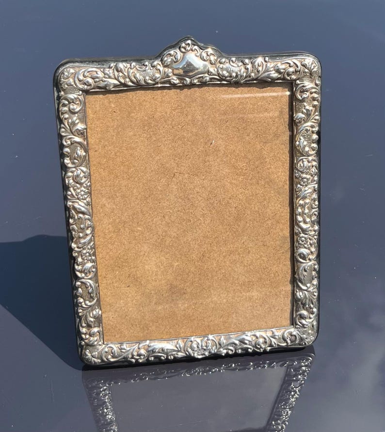 Large Vintage Britannia Silver Photo Frame With Full Hallmarks - Etsy