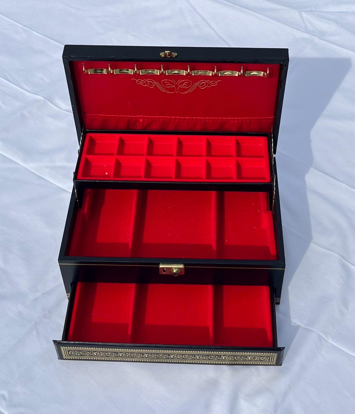 Vintage American Mele Jewellery Box With Keys - Etsy