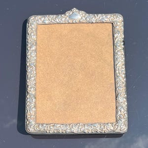 Large Vintage Britannia Silver Photo Frame With Full Hallmarks - Etsy