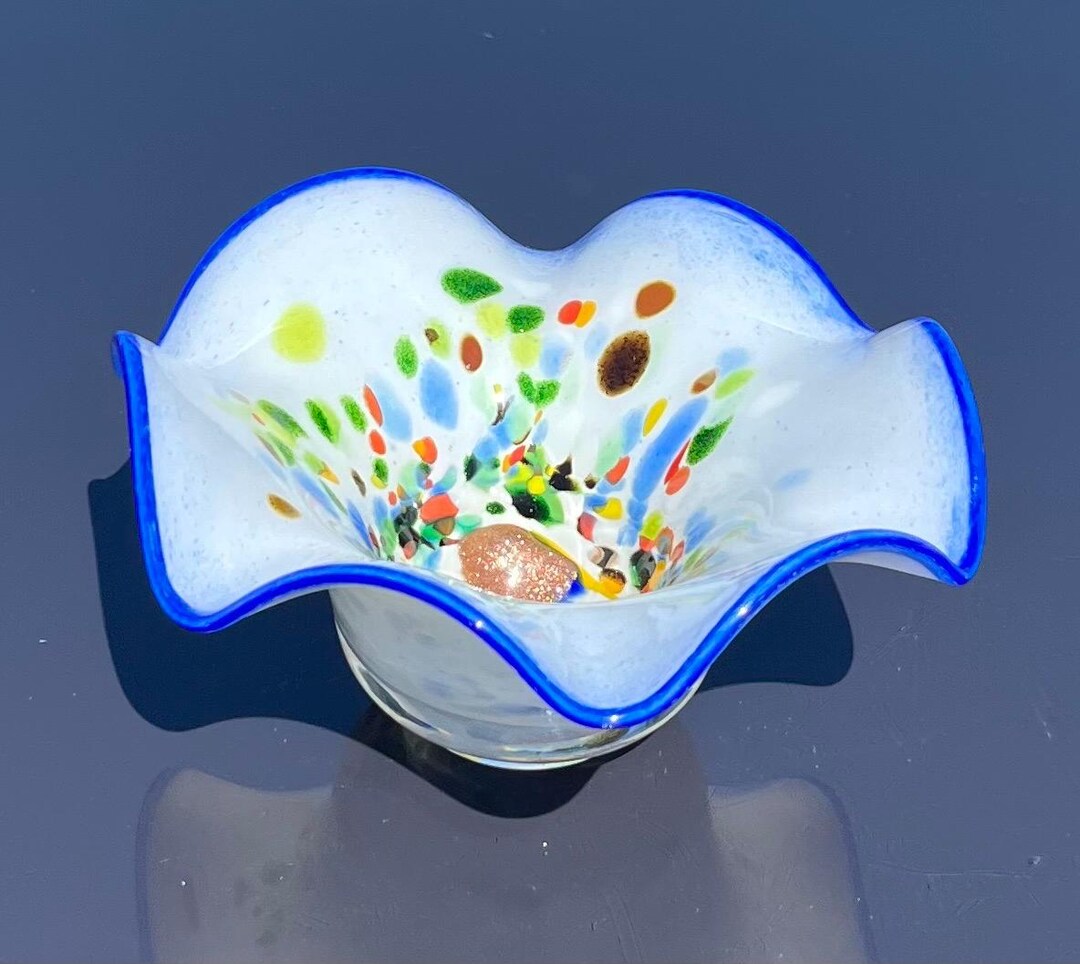 Vintage Handmade Signed Biot Art Glass Bowl - Etsy