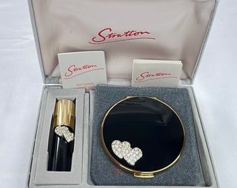 Stratton Set in Original Box Compact and Perfume Atomizer Vintage With ...