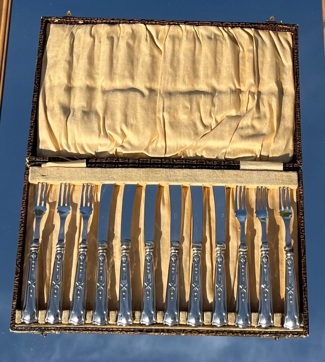 Boxed Set of Antique Silver Handled Fruit Cutlery - Birmingham 1921 - Etsy