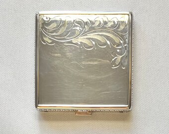 Vintage Exceptional 1940's Handmade Ladies Sterling Silver Makeup ...