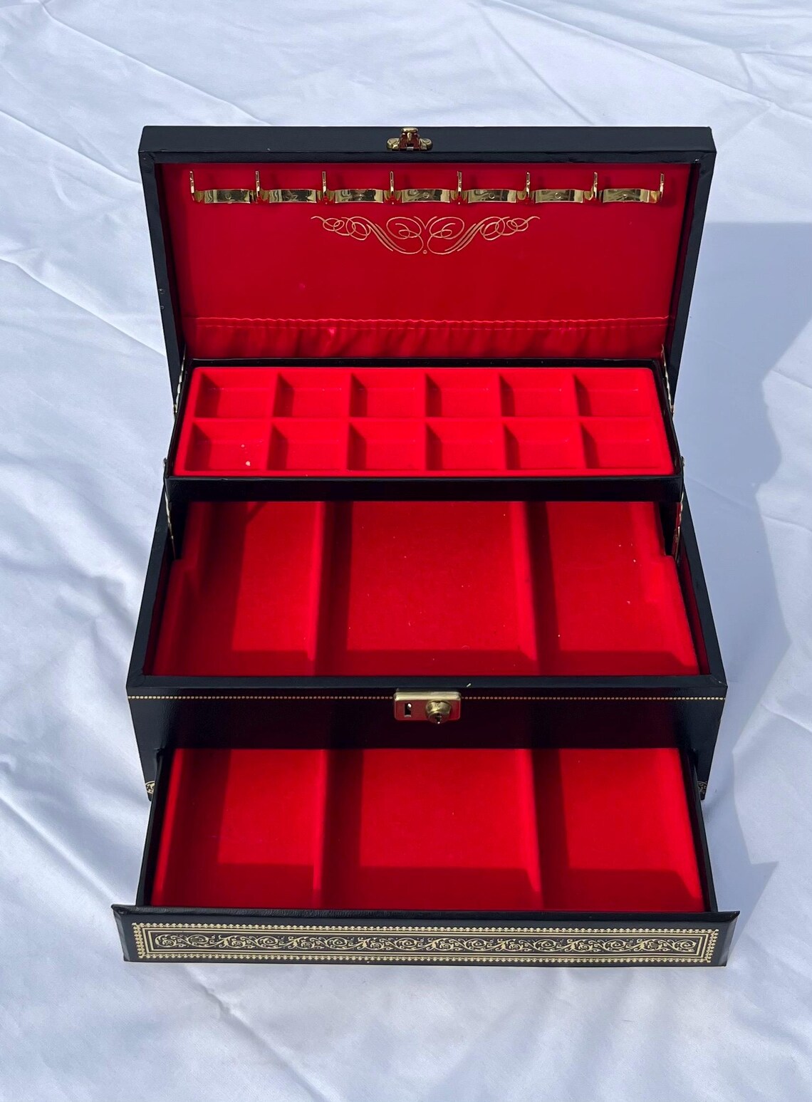 Vintage American Mele Jewellery Box With Keys - Etsy