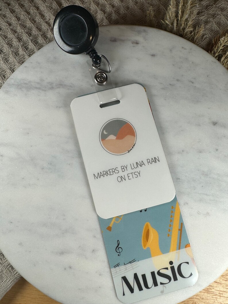Custom Lightweight Band \ Music Badge Buddy | ID Badge | Marker Parker ...