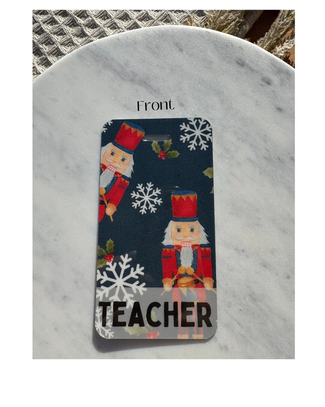 Custom Lightweight Christmas Nutcracker Badge Buddy/ Marker - Etsy