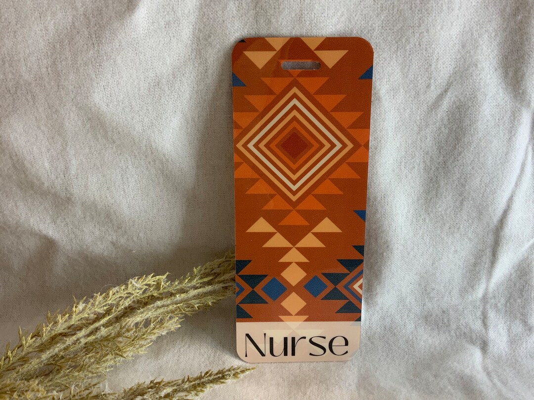 Custom Lightweight Western Aztec Badge Buddy | ID Badge | Marker Parker ...