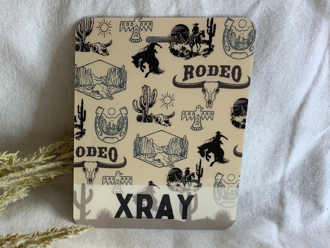 Custom Lightweight Neutral Western Badge Buddy | ID Badge | Marker ...