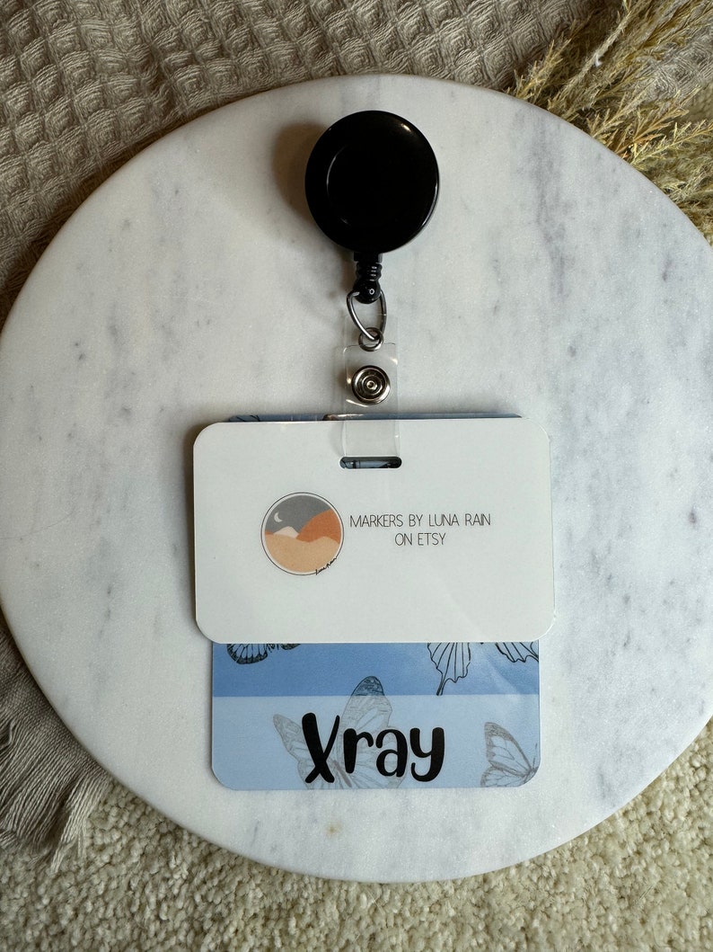 Custom Lightweight Butterfly Sky Badge Buddy | ID Badge | Marker Parker ...